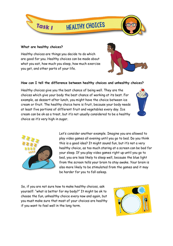 Healthy Choices KS2 | Teaching Resources