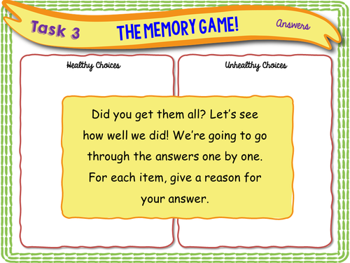 Healthy Choices KS2 | Teaching Resources