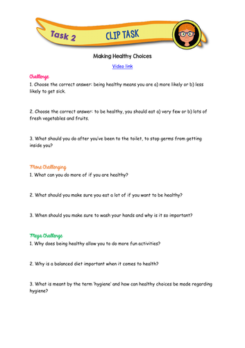 Healthy Choices KS2 | Teaching Resources