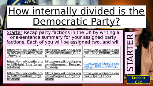 Edexcel A Level USA Politics Lessons 33-35 (Democratic Party ...