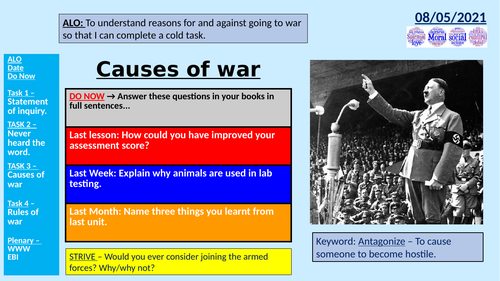 Causes of war. | Teaching Resources