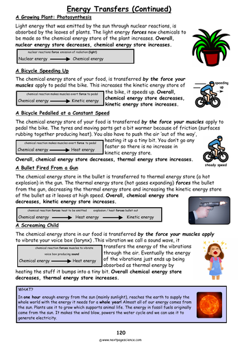 Energy Transfers (flows) | Teaching Resources