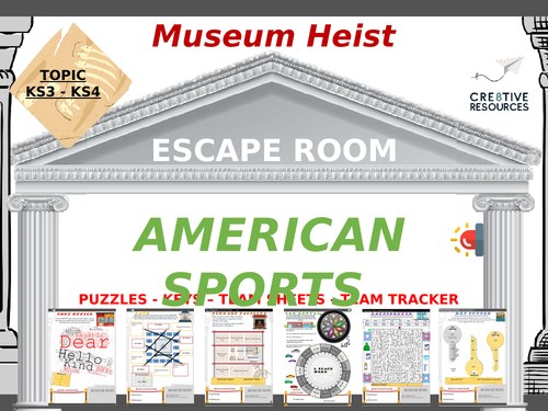 American Sports Escape Room | Teaching Resources