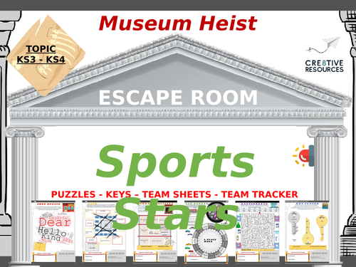 Sports Stars Escape Room | Teaching Resources