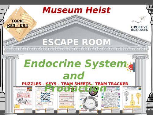 Endocrine System and Reproduction Escape Room | Teaching Resources