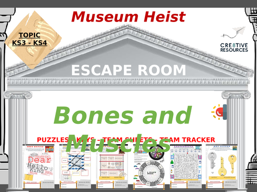 Bones and Muscles Biology Escape Room | Teaching Resources