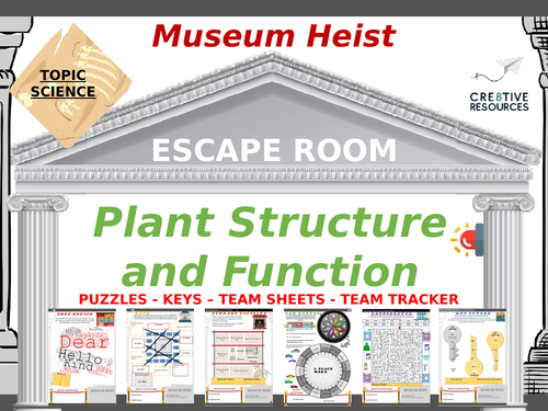 Plant Structure and Function Escape Room | Teaching Resources