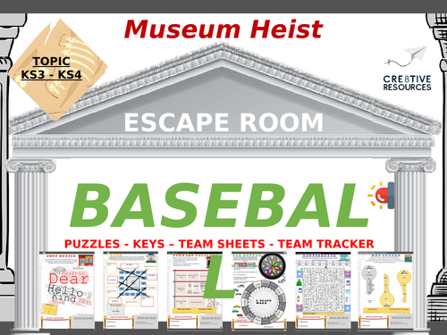 Baseball Escape Room | Teaching Resources