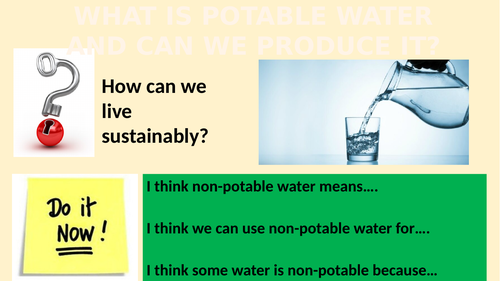 AQA GCSE Science - Producing Potable Water | Teaching Resources