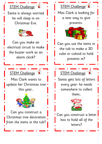 Christmas STEM Challenges | Teaching Resources