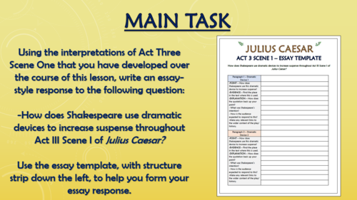 Julius Caesar - William Shakespeare - Act 3 Scene 1 - The Assassination ...