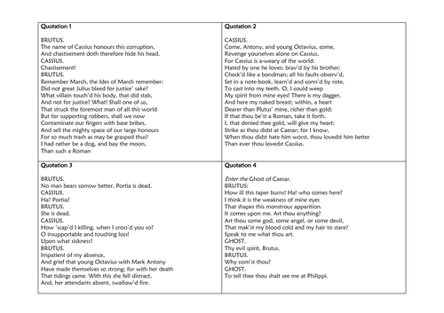 Julius Caesar - William Shakespeare - Act 4 Scene 3 - The Ghost of ...