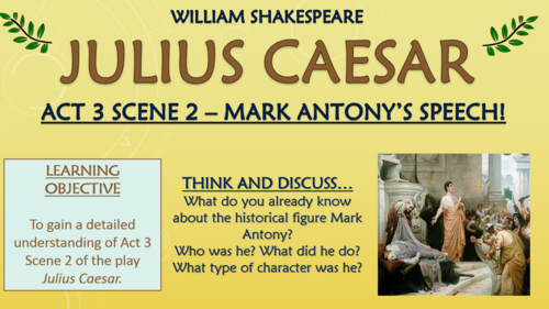 Julius Caesar - William Shakespeare - Lesson Bundle! | Teaching Resources