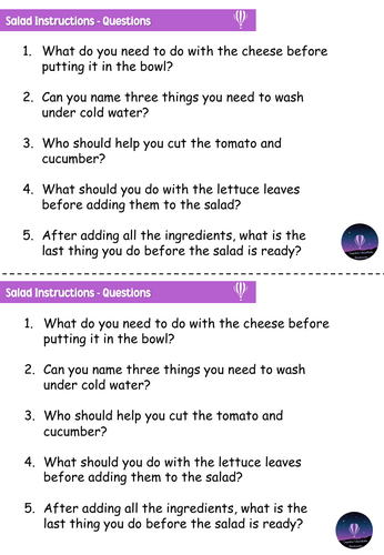 Y3/4 INSTRUCTIONS Writing Lesson | Teaching Resources