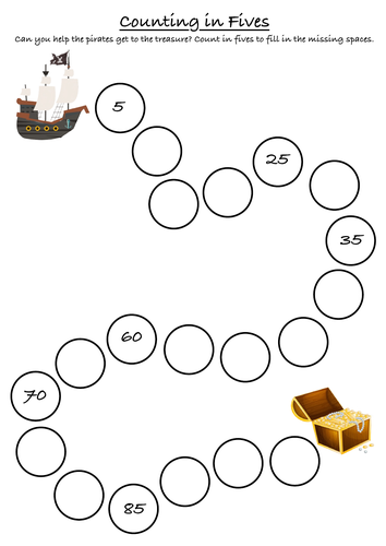 Counting in twos, fives and tens worksheets | Teaching Resources