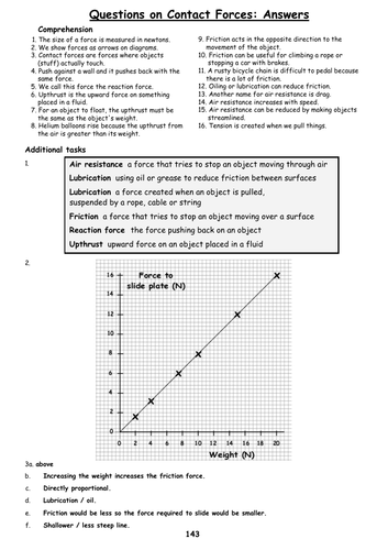 Contact and Non-contact Forces | Teaching Resources