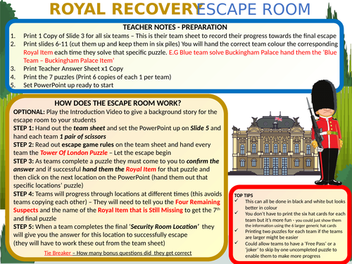 Solving Linear Equations Escape Room | Teaching Resources