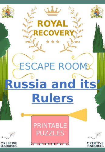 Russia and its Rulers Escape Room | Teaching Resources