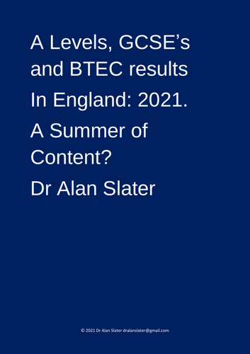 A Level GCSE and BTEC Results in England: A Summer of Content ...