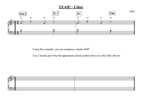 Kybd Skills: Riffs/Ground Bass (Y9) | Teaching Resources