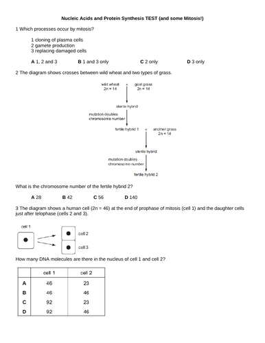 Biology AS Level (CIE) End of Topic Tests - full set | Teaching Resources