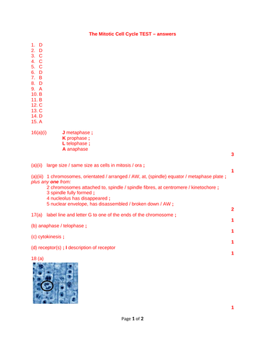 Biology AS Level (CIE) End of Topic Tests - full set | Teaching Resources