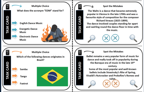 Dance Music | Teaching Resources