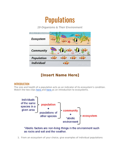Biology (I)GSCE student online learning topics - selection | Teaching ...