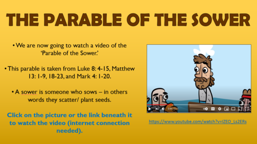 Teachings of Jesus - The Parable of the Sower! | Teaching Resources