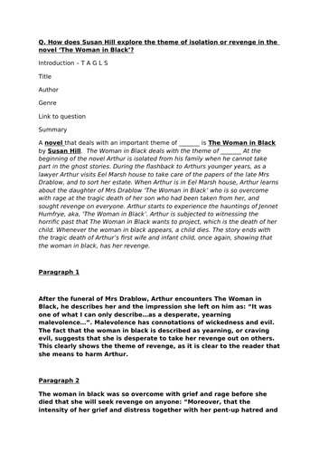 The Woman In Black | Teaching Resources