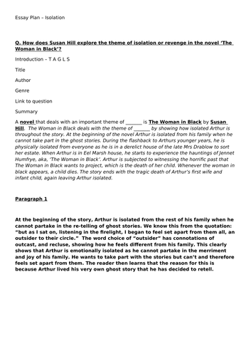 The Woman In Black | Teaching Resources