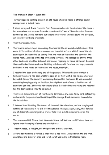 The Woman In Black | Teaching Resources
