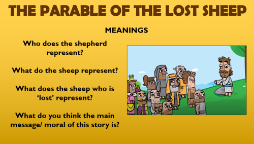 Teachings of Jesus - The Parable of the Lost Sheep! | Teaching Resources
