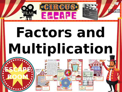 Factors and Multiplication Escape Room | Teaching Resources