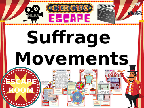 Suffrage Movements Escape Room | Teaching Resources