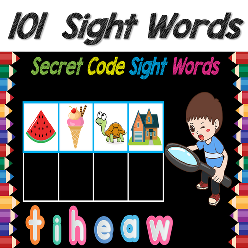 Digital Secret Code Sight Words | Fun Friday Games - 105 Google Slides ...