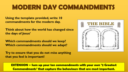 Teachings of Jesus - The Two Greatest Commandments! | Teaching Resources
