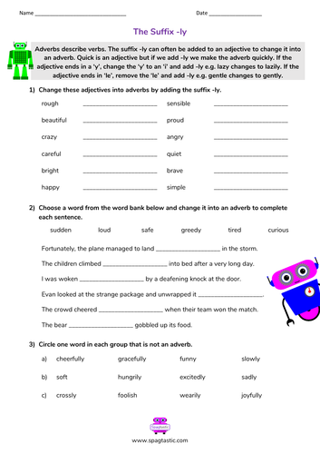 The suffix -ly | Teaching Resources