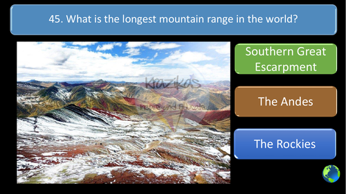 Geography Quiz | Teaching Resources