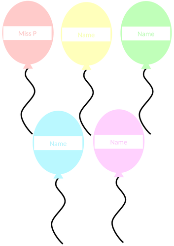 Birthday Balloons - Rainbow Pastel | Teaching Resources