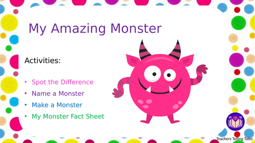 My Amazing Monster Literacy Lesson | Teaching Resources