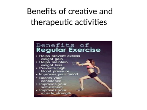 Creative and therapeutic activities in Health and Social Care ...