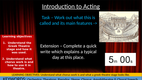 Greek Theatre Lessons | Teaching Resources