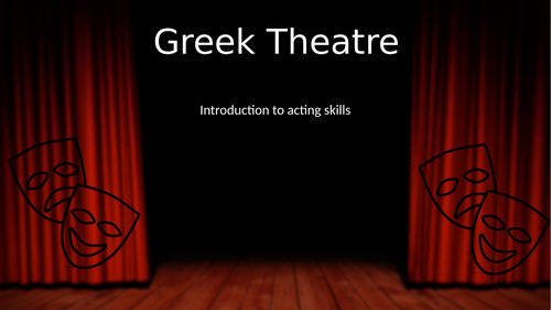 Greek Theatre Lessons | Teaching Resources