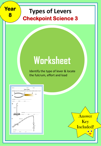 Worksheet - Types of Levers | Teaching Resources