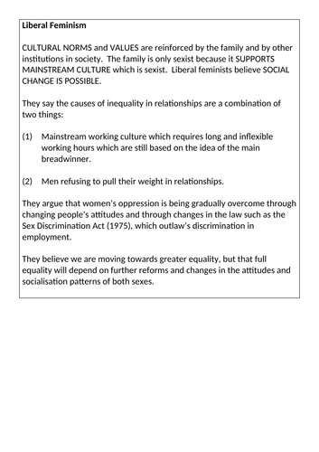 AQA GCSE Sociology FAMILY | Teaching Resources