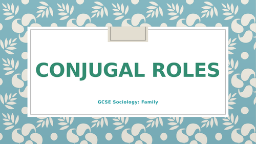 AQA GCSE Sociology FAMILY | Teaching Resources