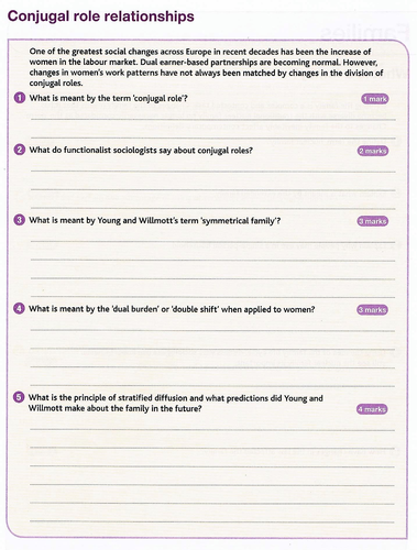 AQA GCSE Sociology FAMILY | Teaching Resources