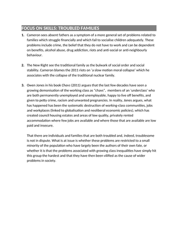 AQA A Level Sociology FAMILY | Teaching Resources