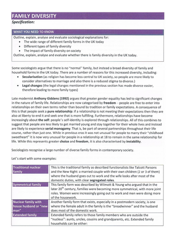 AQA A Level Sociology FAMILY | Teaching Resources